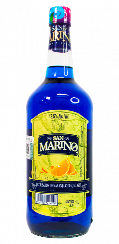 LICOR DE CURACAO AZUL SAN MARINO 1L | TPF